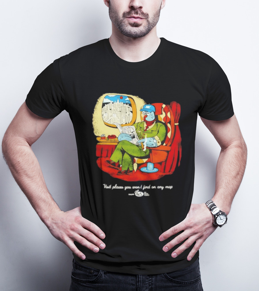 The Travel Agency Mile High Flyer Bird NY Visit Places You Won't Find On Any Map T-Shirt