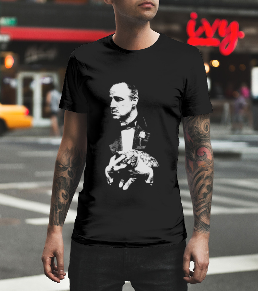 Vito Corleone Marlon Brando The Godfather Movie Film Noir T-Shirt