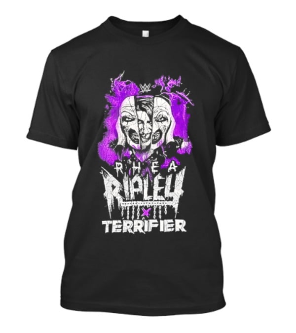 Rhea Ripley Terrifier Split Mask Purple WWE T-Shirt