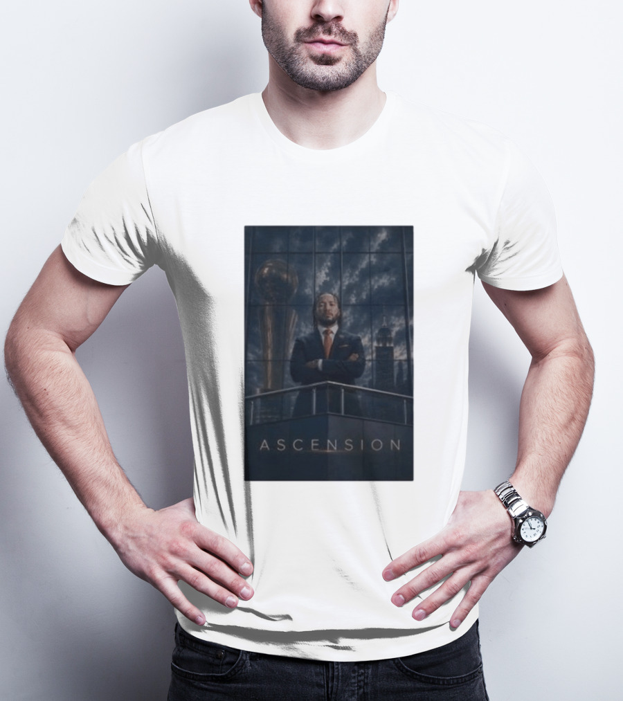 Ascension Jalen Brunson 2026 NBA Champs Trophy Victory Skyline T-Shirt