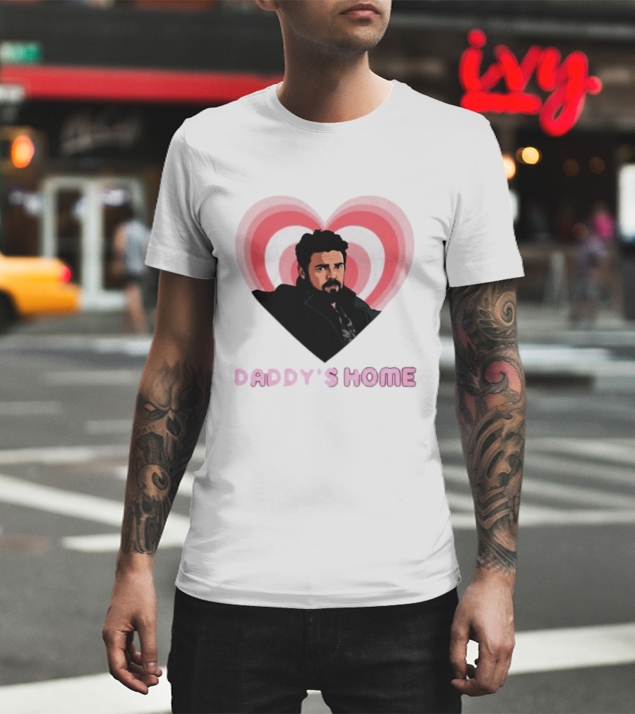 Daddy's Home The Boys Billy Butcher Heart T-Shirt