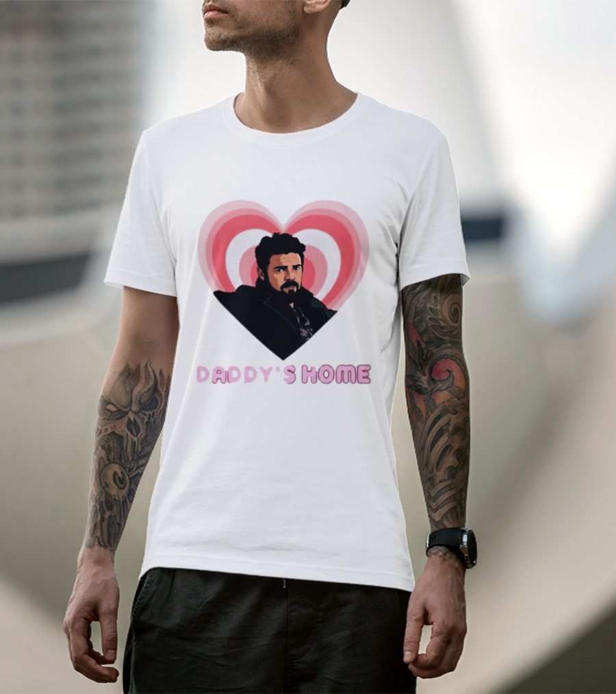 Daddy's Home The Boys Billy Butcher Heart T-Shirt