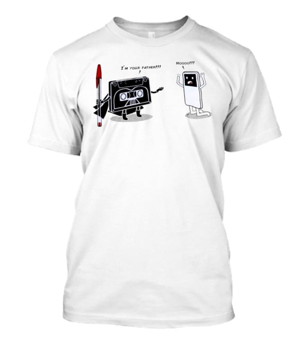 Cassette Tape Vader I'm Your Father IPod Noooo Pop Culture T-Shirt