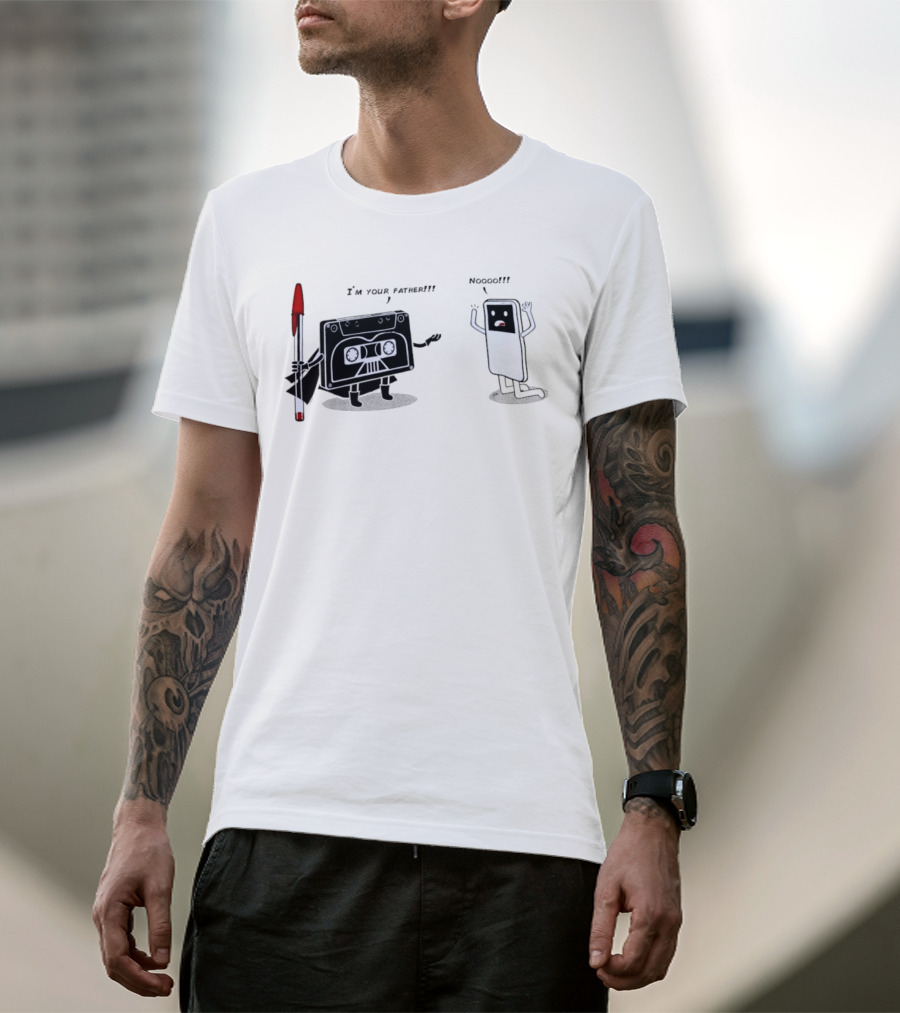 Cassette Tape Vader I'm Your Father IPod Noooo Pop Culture T-Shirt