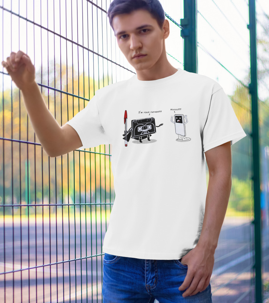 Cassette Tape Vader I'm Your Father IPod Noooo Pop Culture T-Shirt