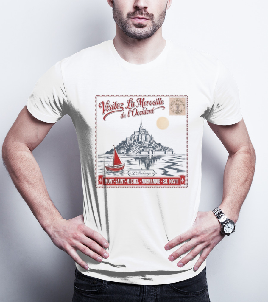 Visitez La Merveille De LOccident Mont Saint Michel Normandie Est Unique T-Shirt