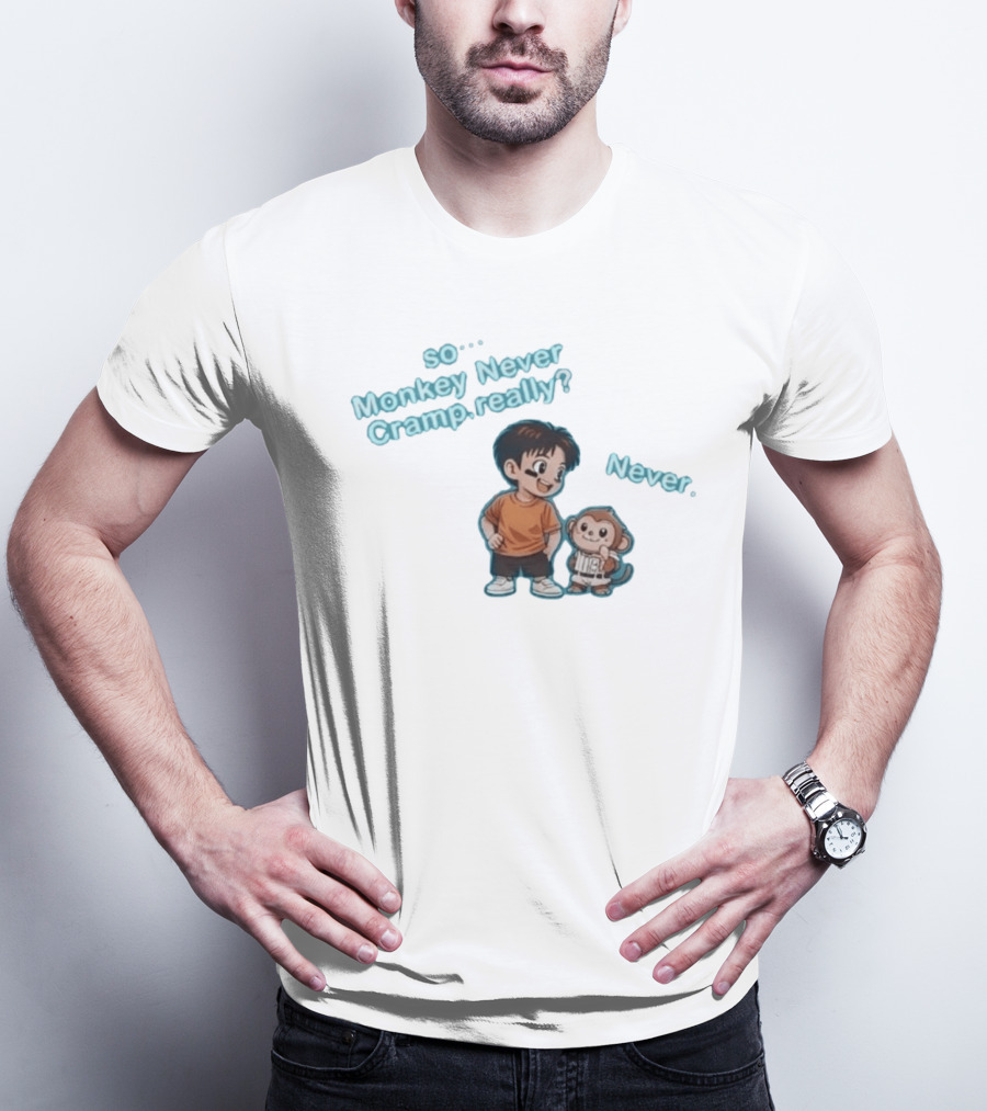 So Monkey Never Cramp Really Munenori Kawasaki Never T-Shirt