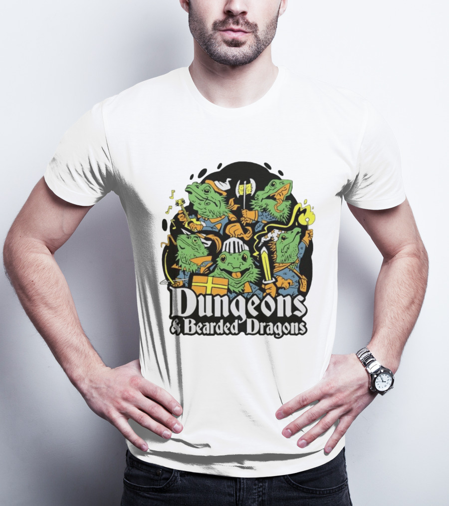 Dungeons And Bearded Dragons Adventurers Party Fantasy Game T-Shirt