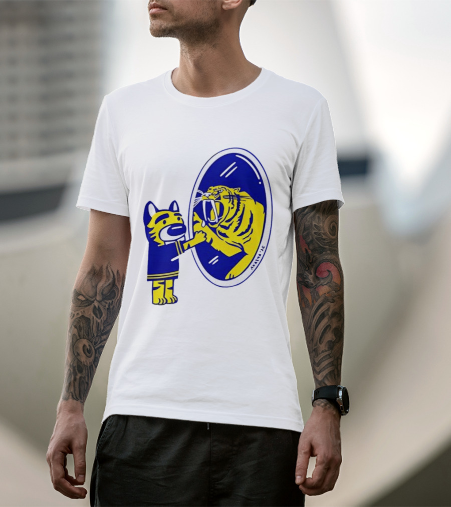 Gnash Predators Sabretooth Tiger Mirror Reflection T-Shirt