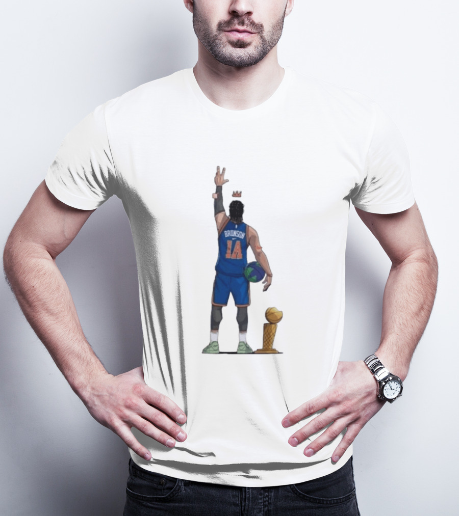 Jalen Brunson 1a Ayooo Becky Trophy 2026 NBA Basketball Knicks Sports T-Shirt