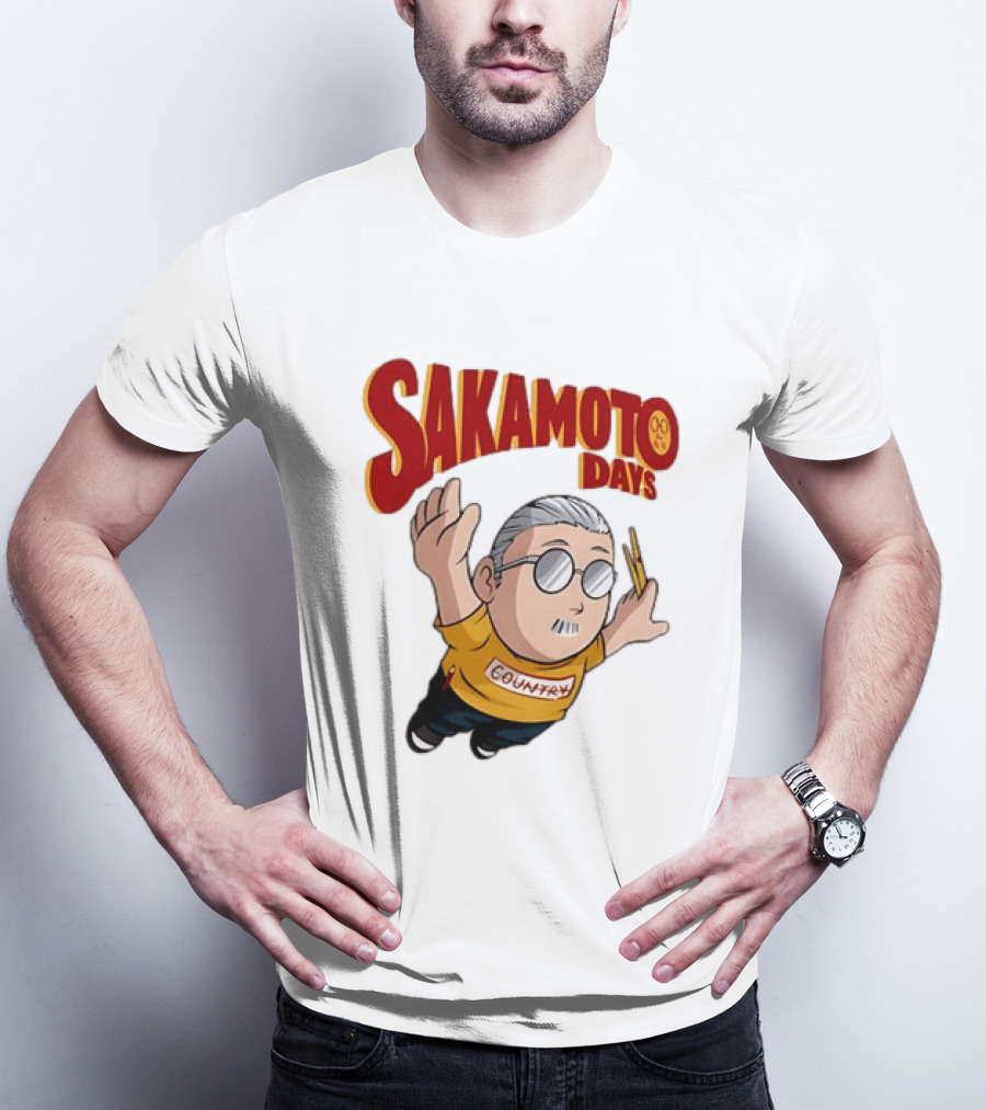 Sakamoto Days Country Super Mario Taro Sakamoto Floating T-Shirt