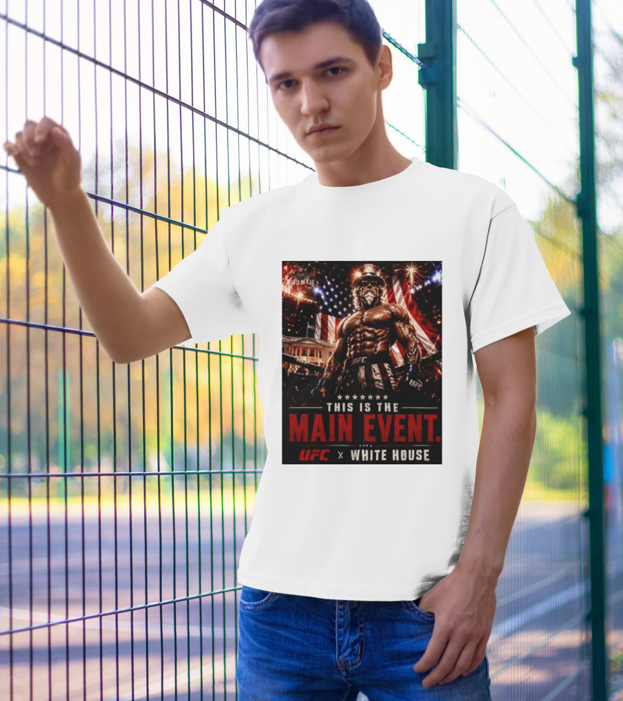 UFC X White House Uncle Sam Main Event Stars And Stripes T-Shirt