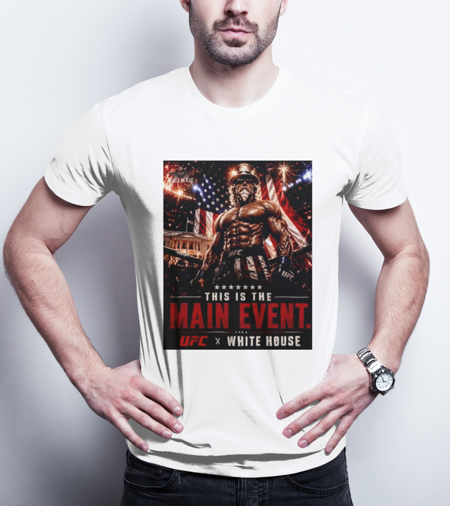 UFC X White House Uncle Sam Main Event Stars And Stripes T-Shirt