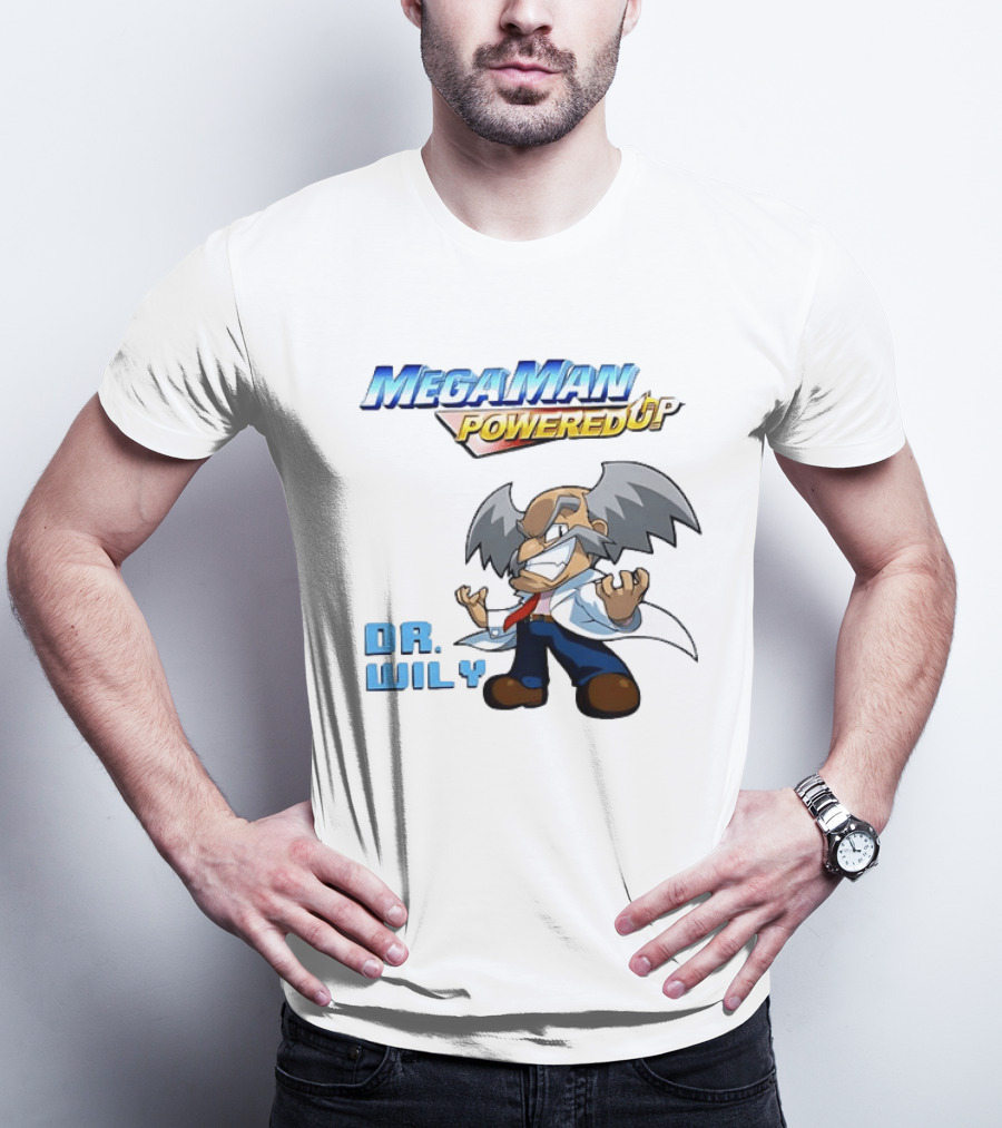 Mega Man Powered Up Dr Wily T-Shirt