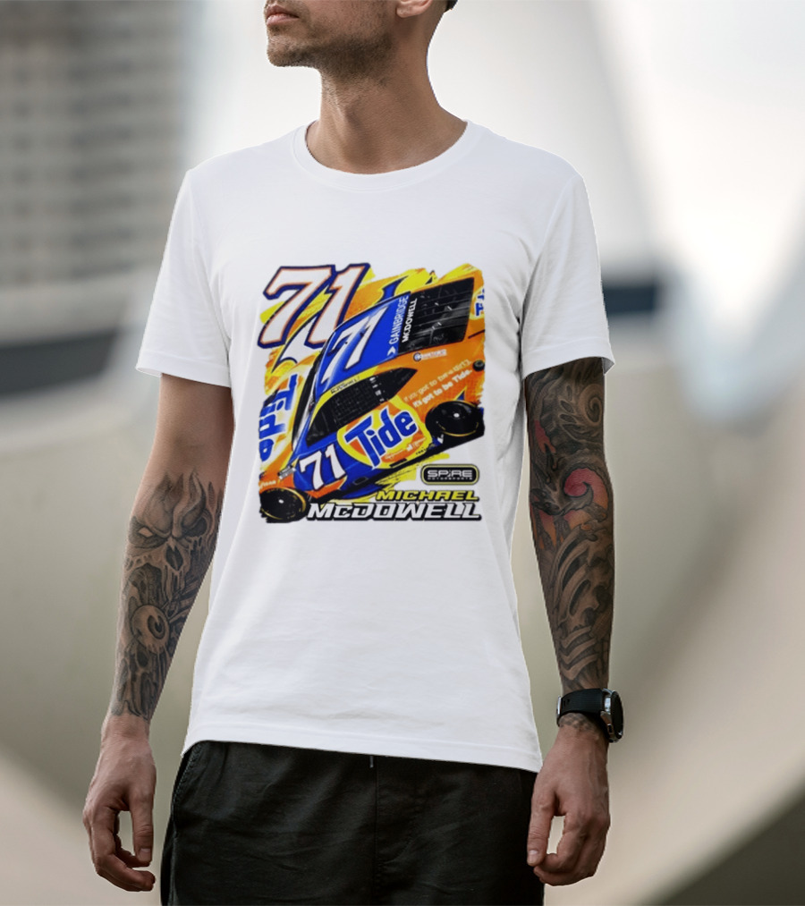 Michael McDowell Tide 71 NASCAR Racing Spire Motorsports Camry T-Shirt