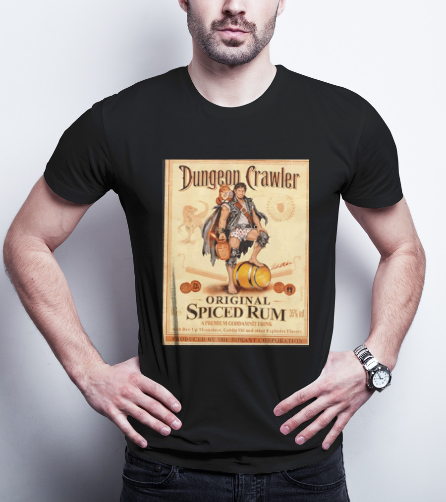 Dungeon Crawler Original Spiced Rum Borant Corporation Premium Drink T-Shirt