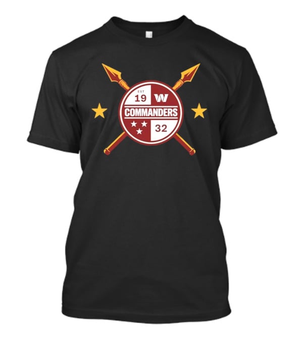 Washington Commanders Est 1932 W Logo Football T-Shirt