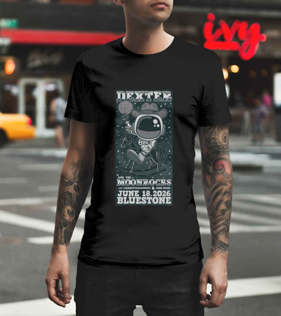 Dexter And The Moonrocks With Cigarettes@Sunset & High Noon June 18 2026 Bluestone T-Shirt