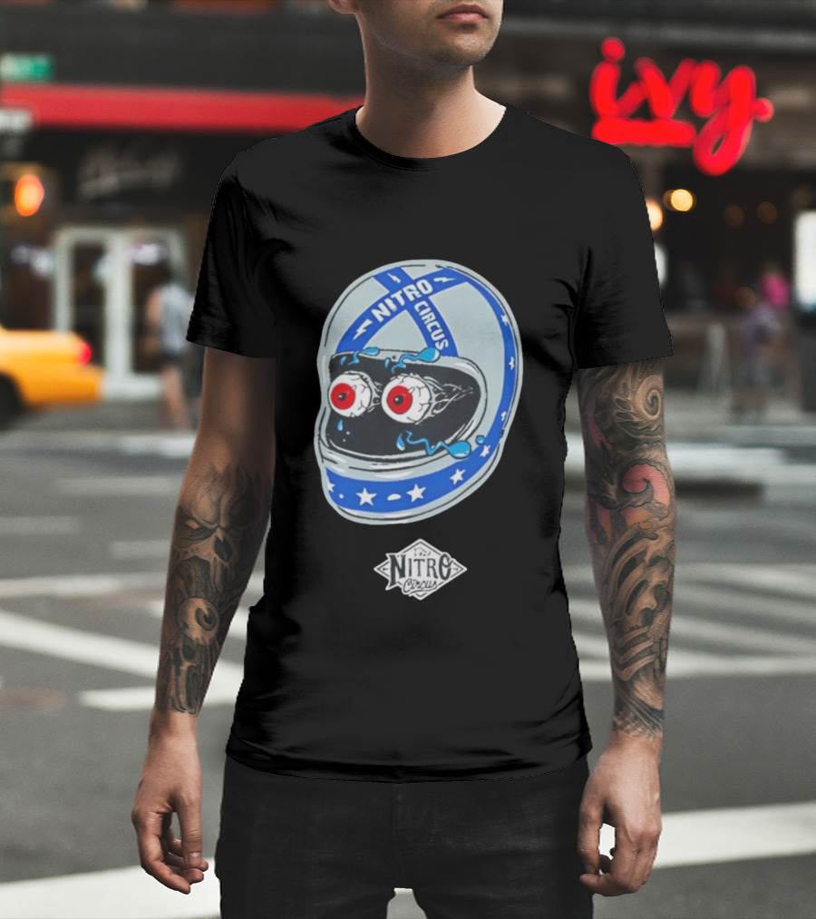 Nitro Circus Helmet Staring Eyeballs T-Shirt