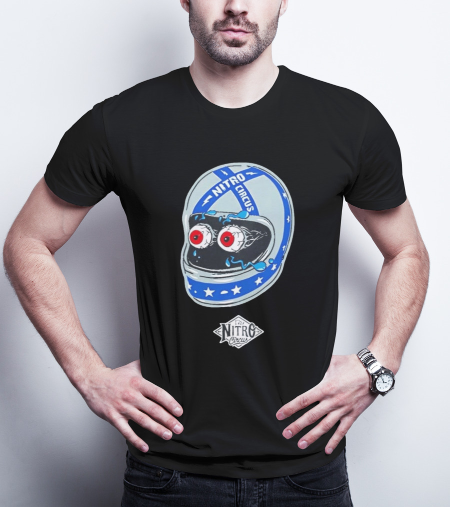 Nitro Circus Helmet Staring Eyeballs T-Shirt
