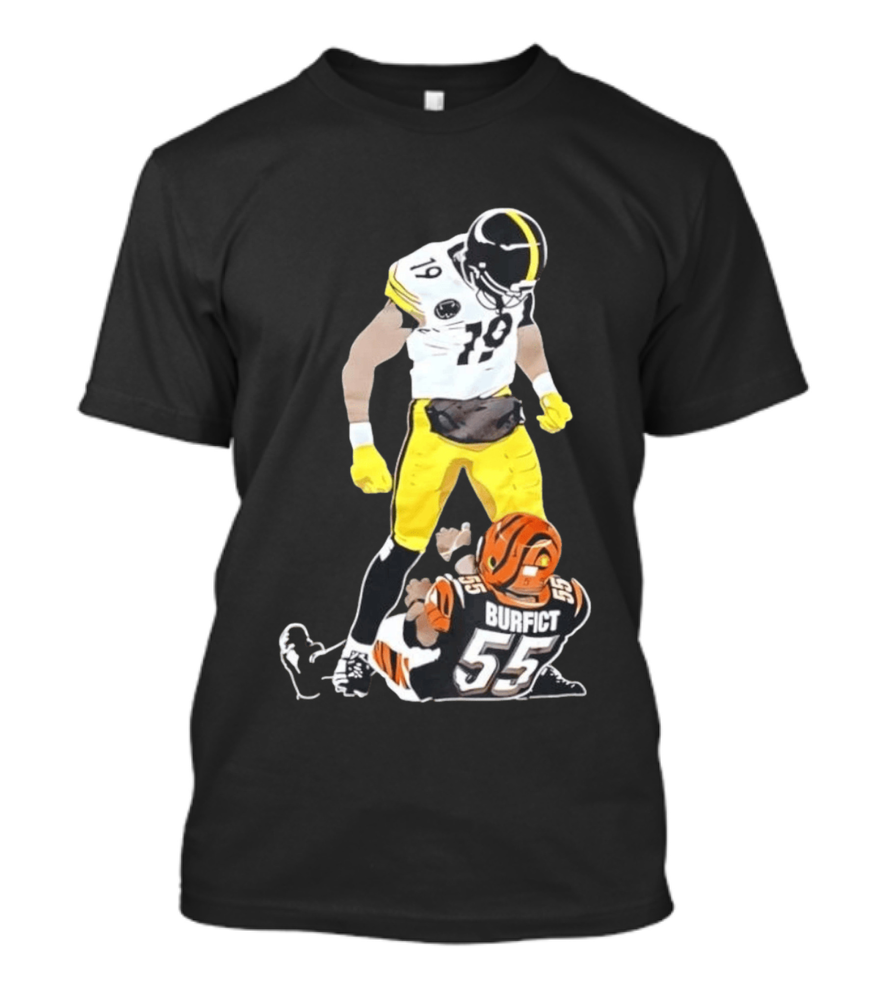 Pittsburgh Steelers JuJu Smith Schuster Over Vontaze Burfict NFL Highlight T-Shirt