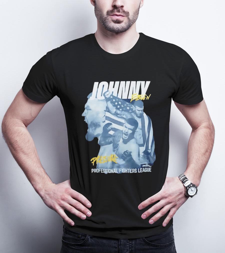 Johnny Eblen Pressure Professional Fighters League PFL American Flag T-Shirt