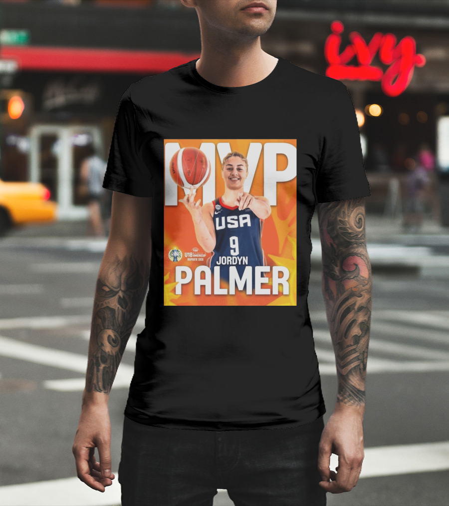 USA Basketball Jordyn Palmer MVP FIBA U18 Women's AmeriCup 2026 T-Shirt