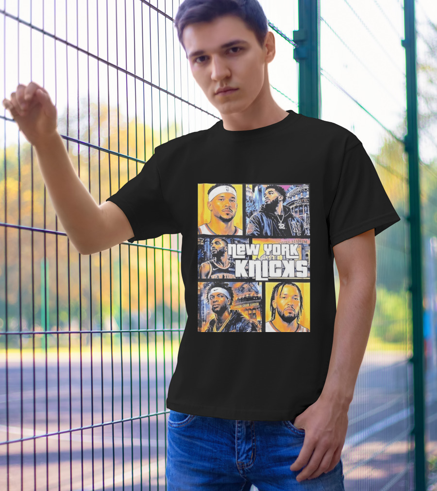 Josh Hart Karl Anthony Towns Mikal Bridges Julius Randle Jalen Brunson New York Knicks Yankee Stadium Madison Square Garden T-Shirt