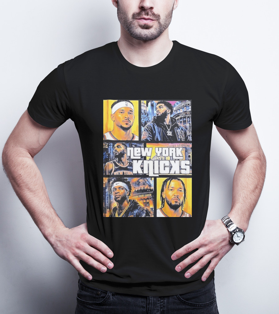Josh Hart Karl Anthony Towns Mikal Bridges Julius Randle Jalen Brunson New York Knicks Yankee Stadium Madison Square Garden T-Shirt