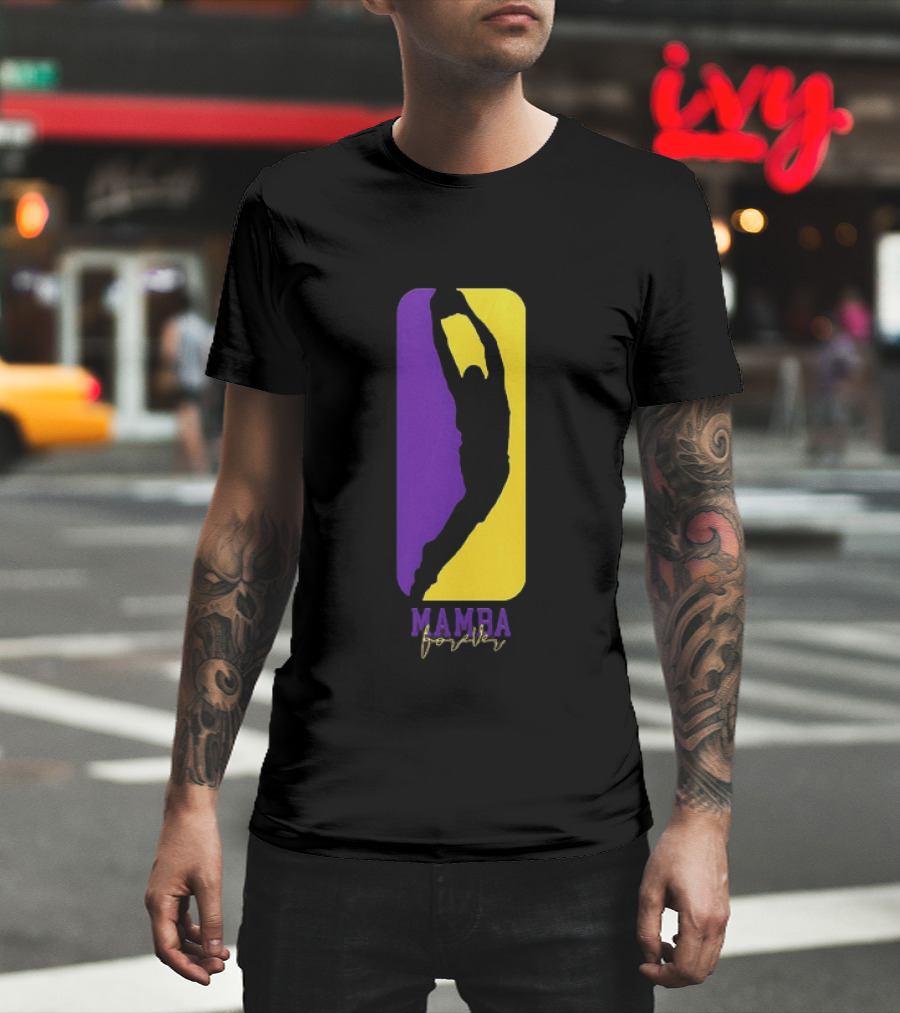 Kobe Bryant Los Angeles Lakers Mamba Forever Purple Gold T-Shirt
