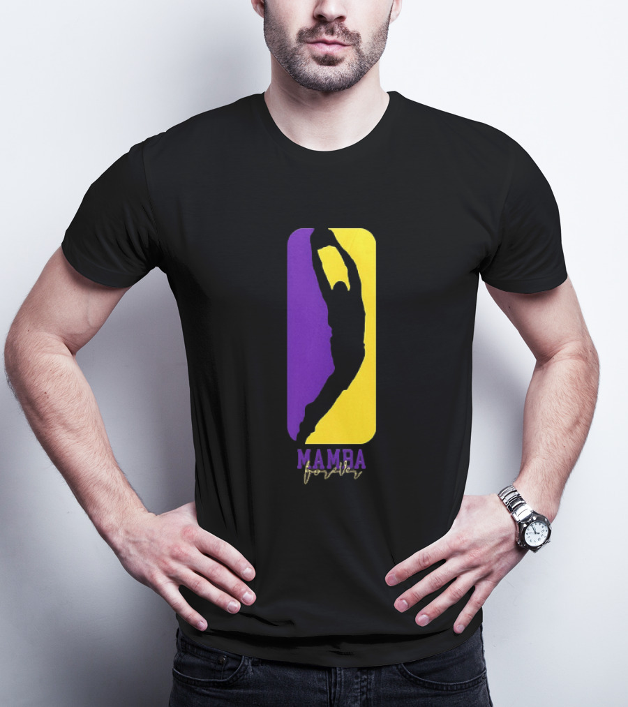 Kobe Bryant Los Angeles Lakers Mamba Forever Purple Gold T-Shirt