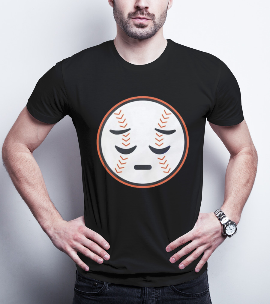Sad Face New York Mets Baseball Expression T-Shirt