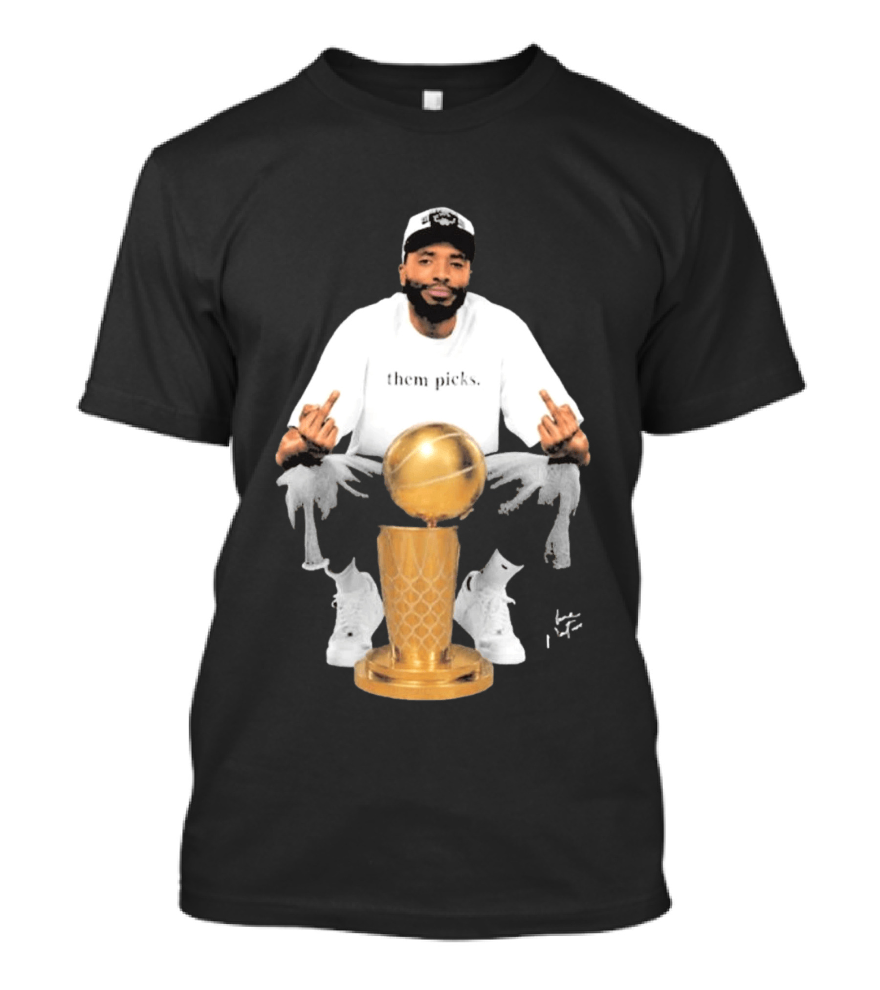 Mikal Bridges Larry O'Brien 2026 Them Picks T-Shirt