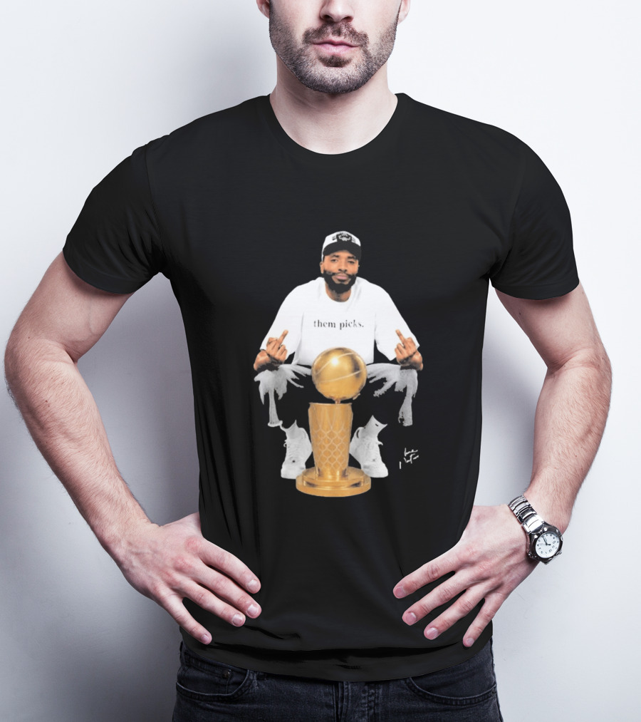 Mikal Bridges Larry O'Brien 2026 Them Picks T-Shirt