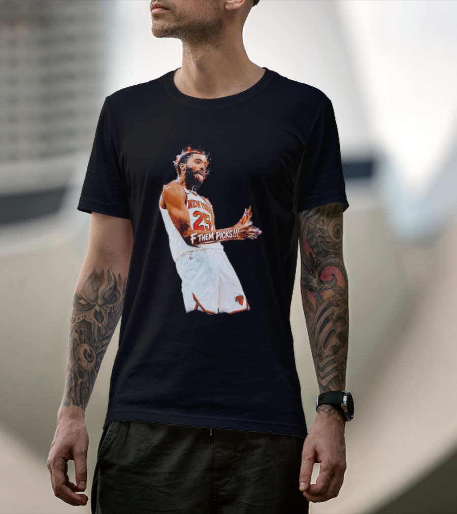 Mikal Bridges New York Knicks 25 F Them Picks T-Shirt