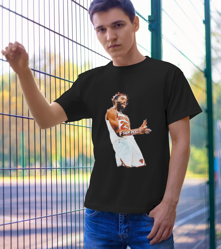 Mikal Bridges New York Knicks 25 F Them Picks T-Shirt