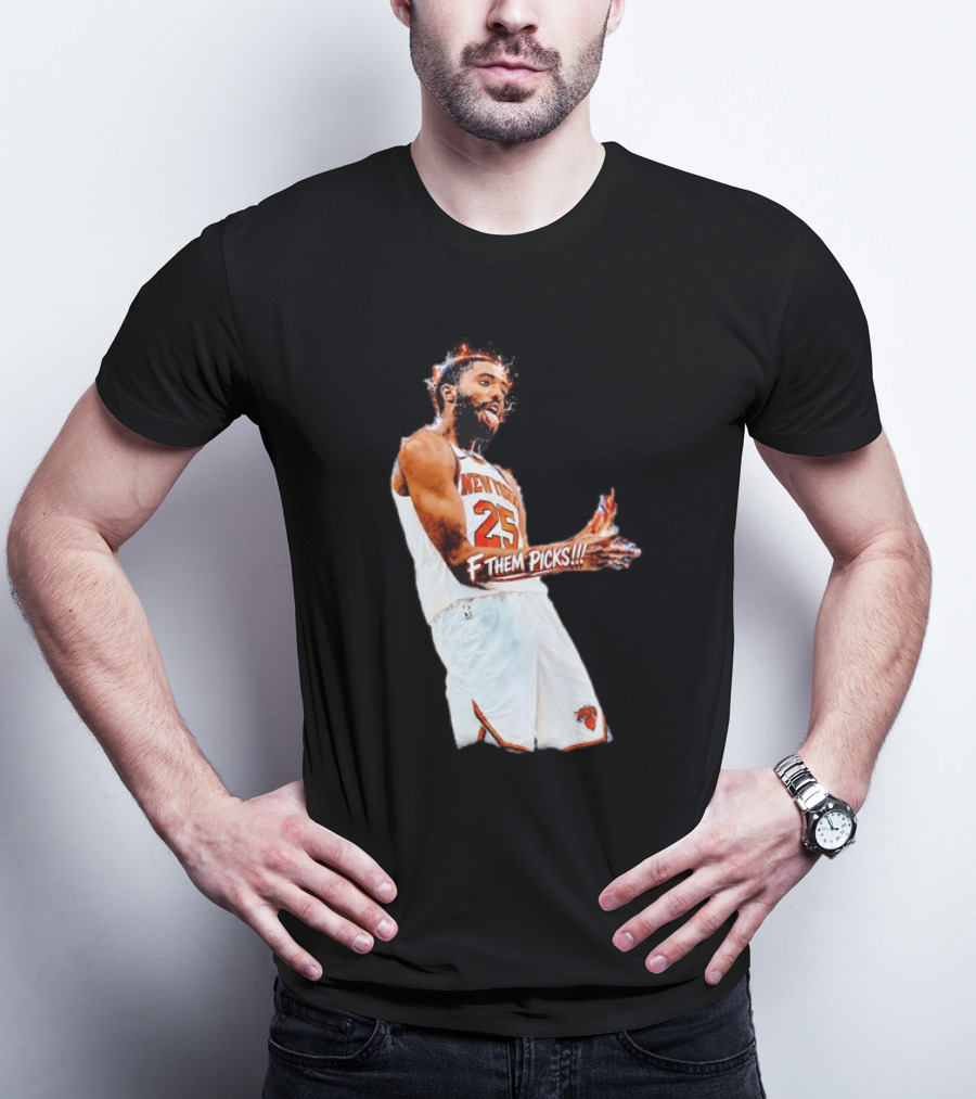 Mikal Bridges New York Knicks 25 F Them Picks T-Shirt