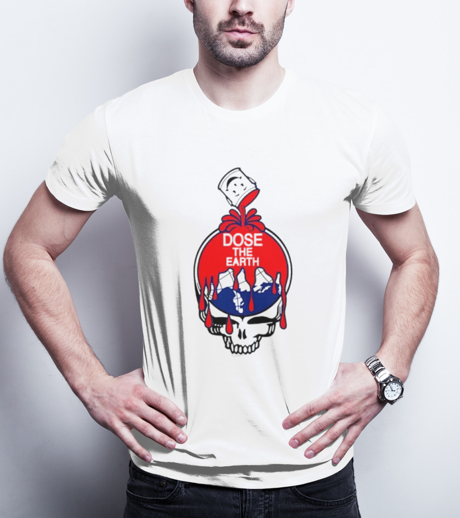 Steal Your Face Grateful Dead Dose The Earth Kool Aid Man Skull T-Shirt