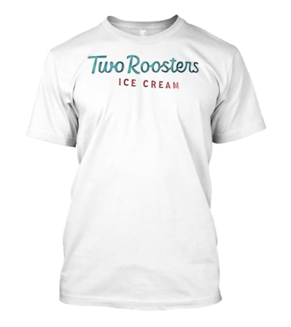 Two Roosters Ice Cream Classic Brand T-Shirt