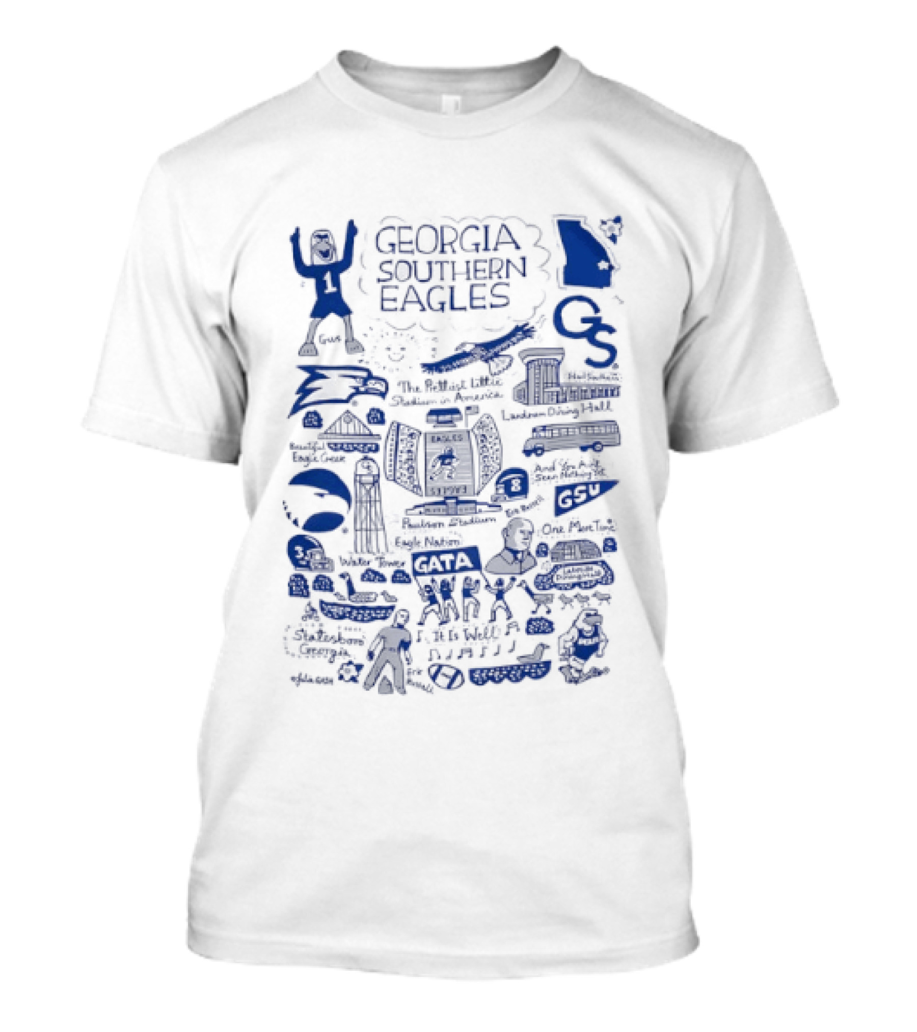 Georgia Southern Eagles Collage Football Cheer Athletics Proud Spirit T-Shirt
