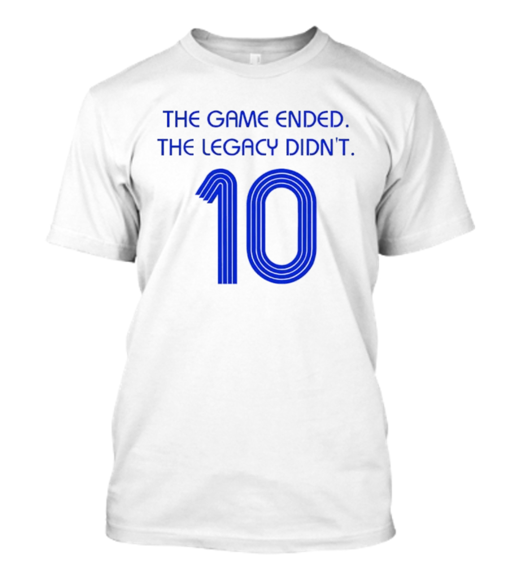 Zinedine Zidane France National Team 10 The Game Ended The Legacy Didn't T-Shirt