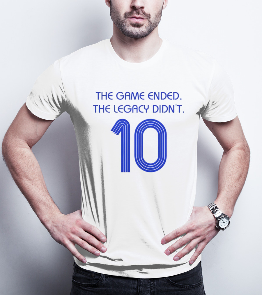 Zinedine Zidane France National Team 10 The Game Ended The Legacy Didn't T-Shirt