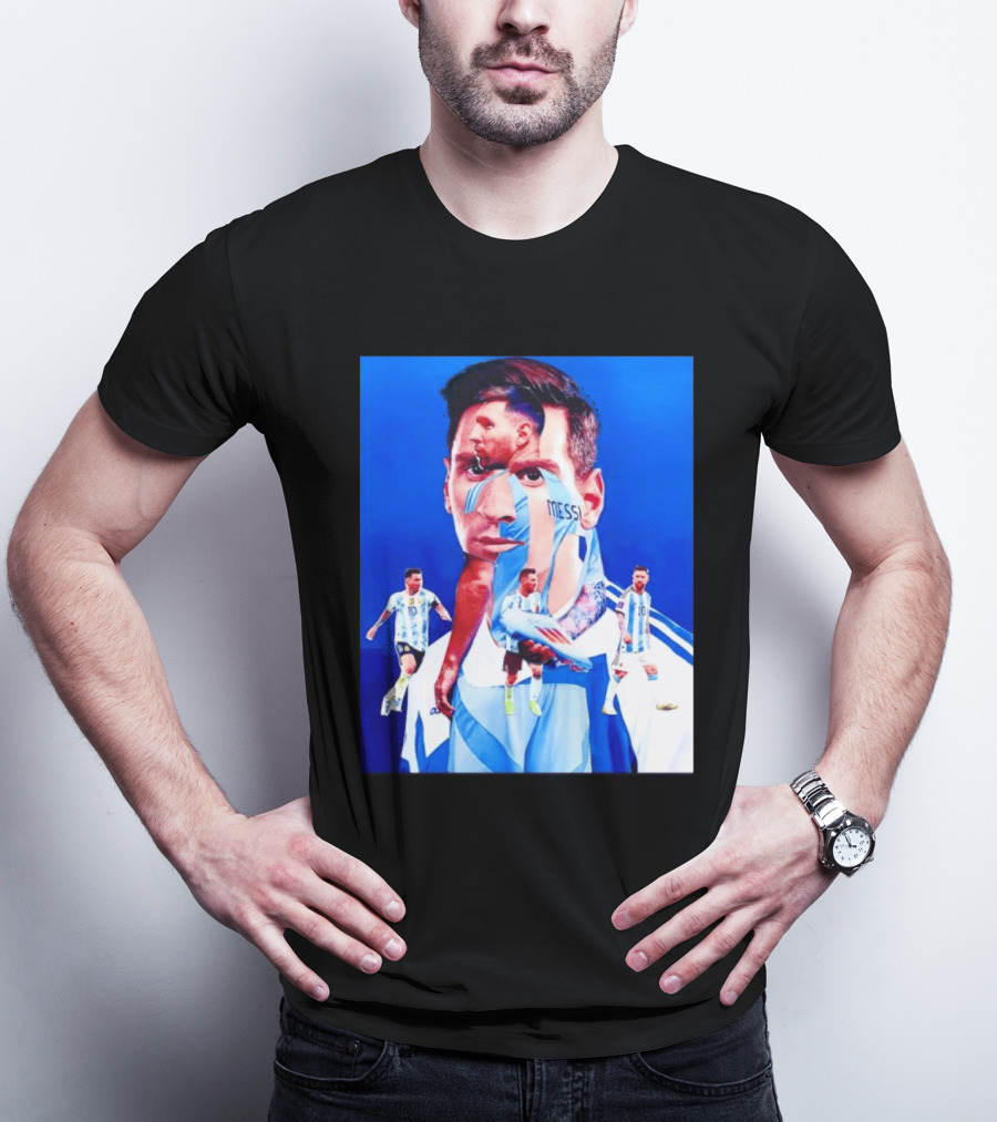 Messi Argentine Footballer Icon In Action T-Shirt