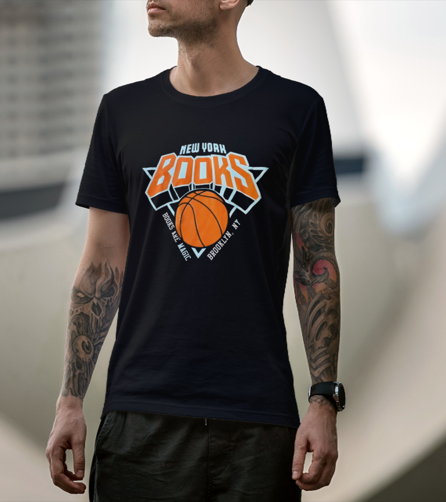 New York Books Are Magic Brooklyn NY Basketball T-Shirt