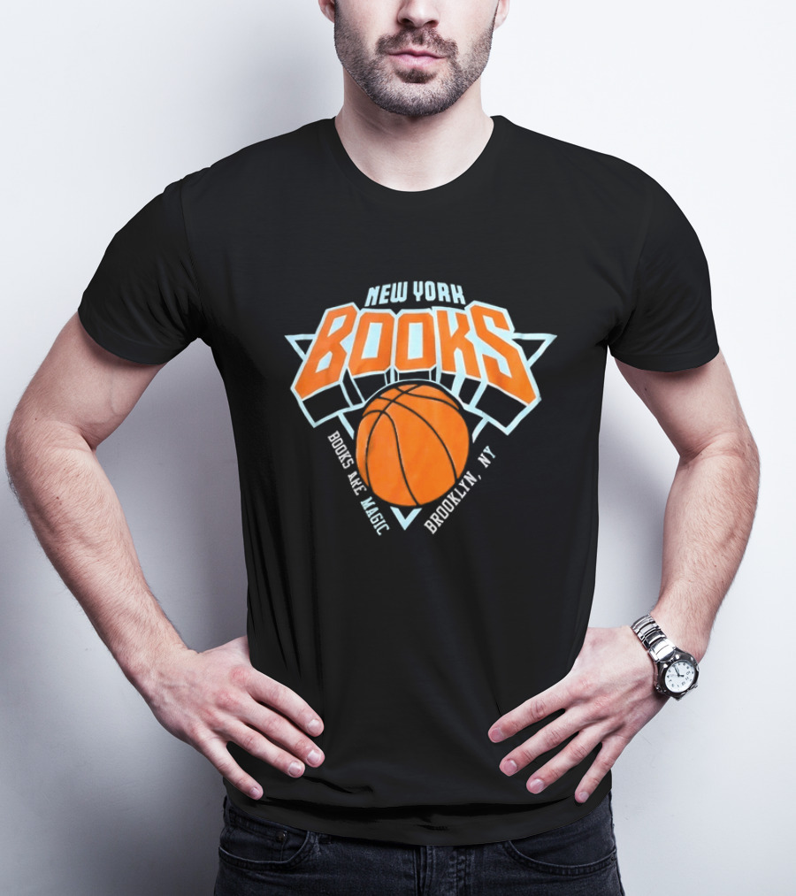 New York Books Are Magic Brooklyn NY Basketball T-Shirt