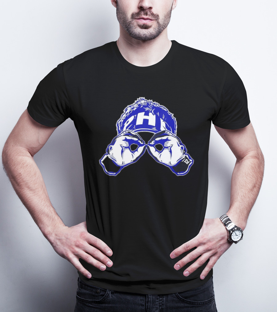 Philadelphia Eagles PHI 12 Hand Gesture Eyeglasses Fan T-Shirt