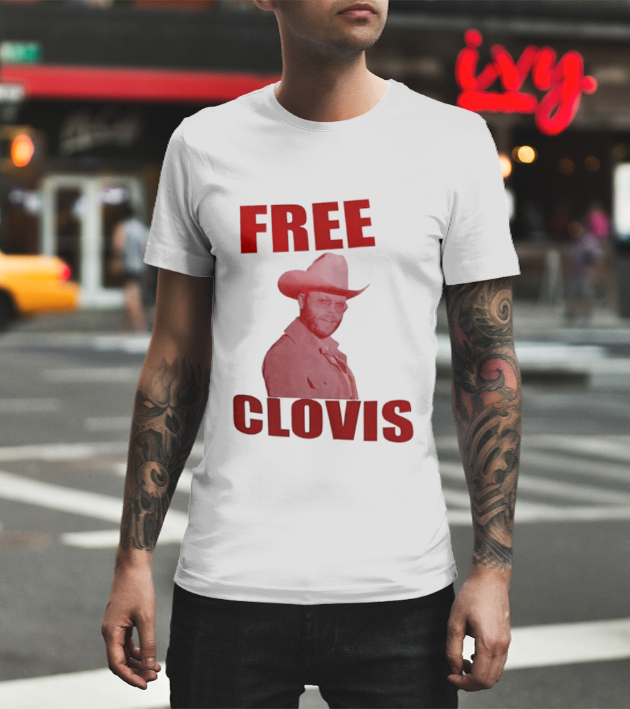 Charley Crockett Free Clovis Cowboy Style Texas Country Music T-Shirt