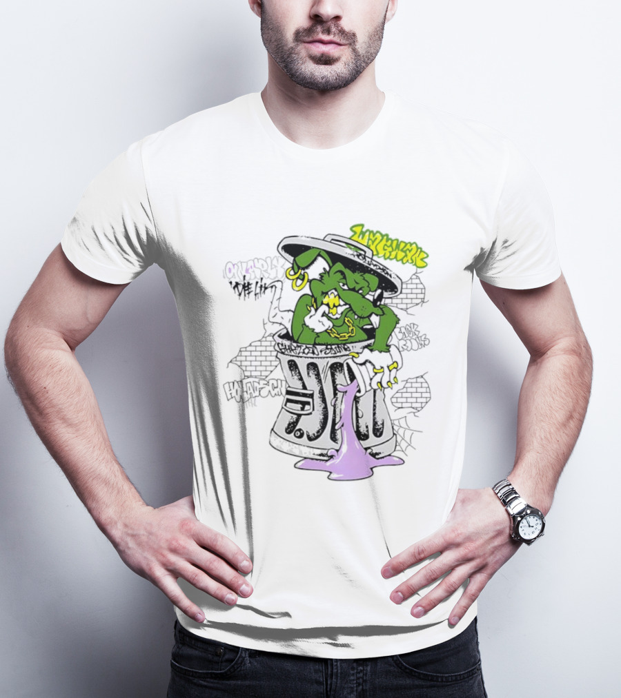 Escape Plan Ghetto Slime Rat Trash Can Die Lit Back Rooms Holadsch T-Shirt