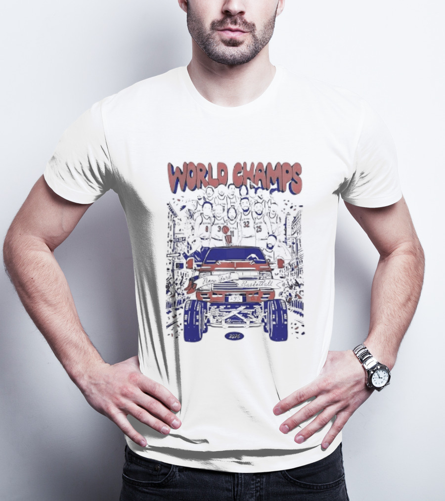 New York Knicks World Champs 2026 Celebration Parade Truck T-Shirt