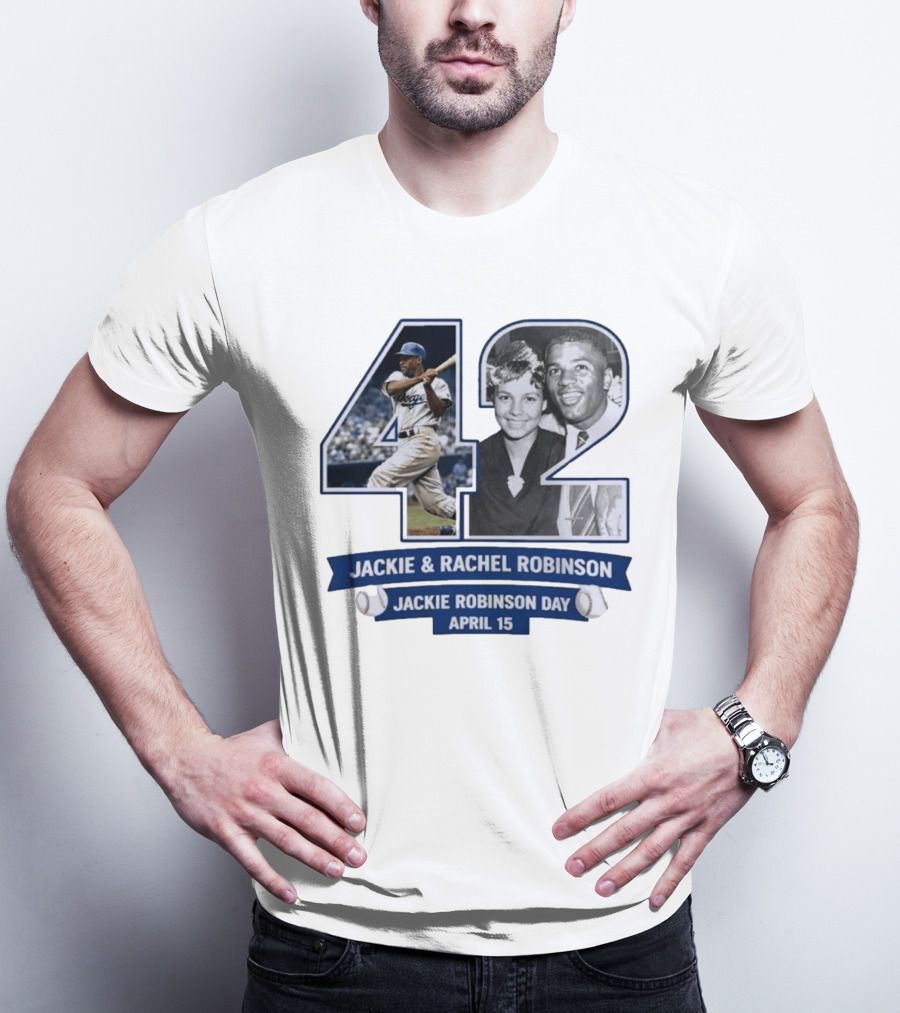 Jackie And Rachel Robinson 42 Jackie Robinson Day April 15 T-Shirt